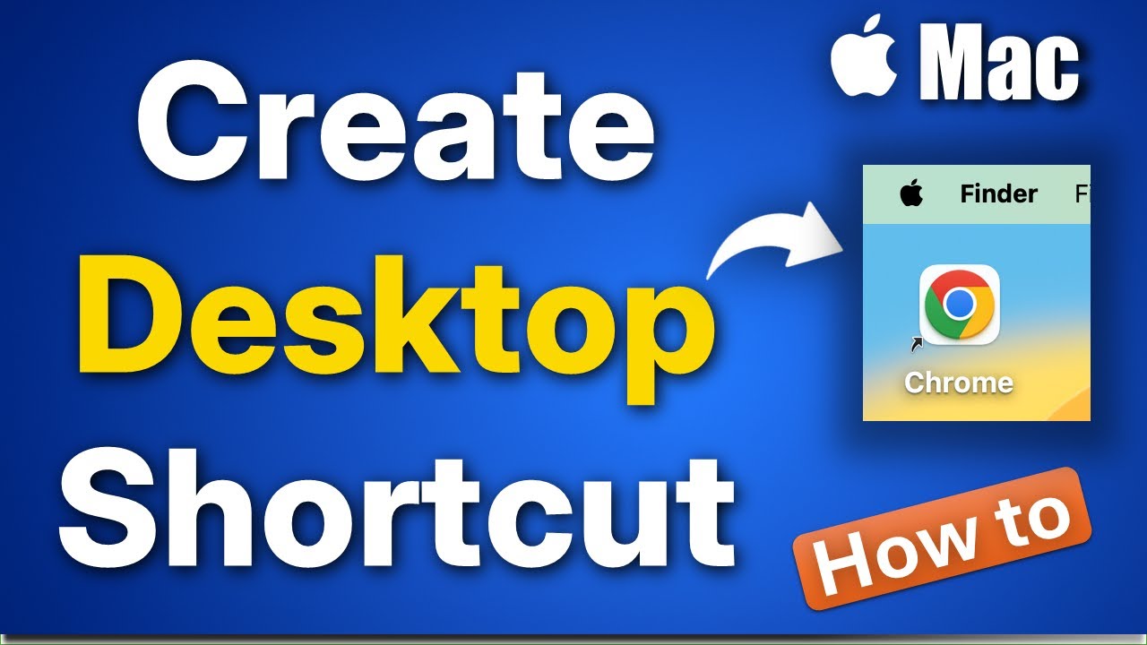 How to Create Desktop Shortcut of any App on Mac - YouTube