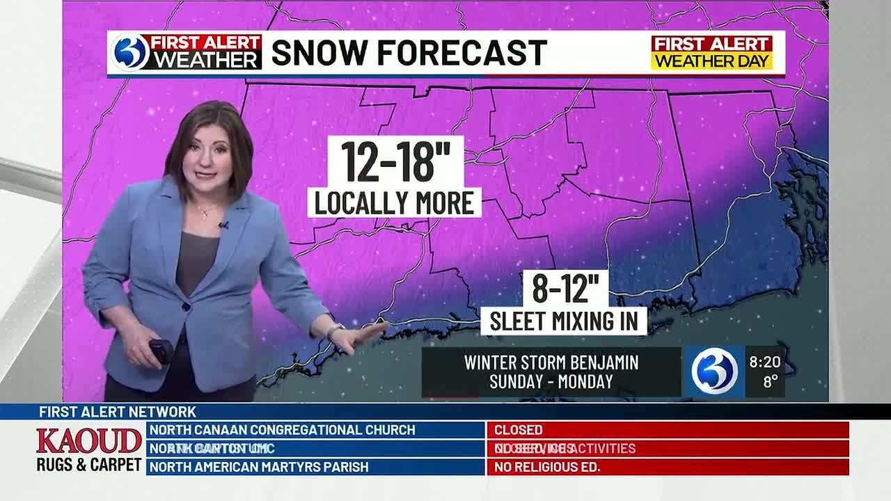 FORECAST: Snow reported across the state from Winter Storm Benjamin ...