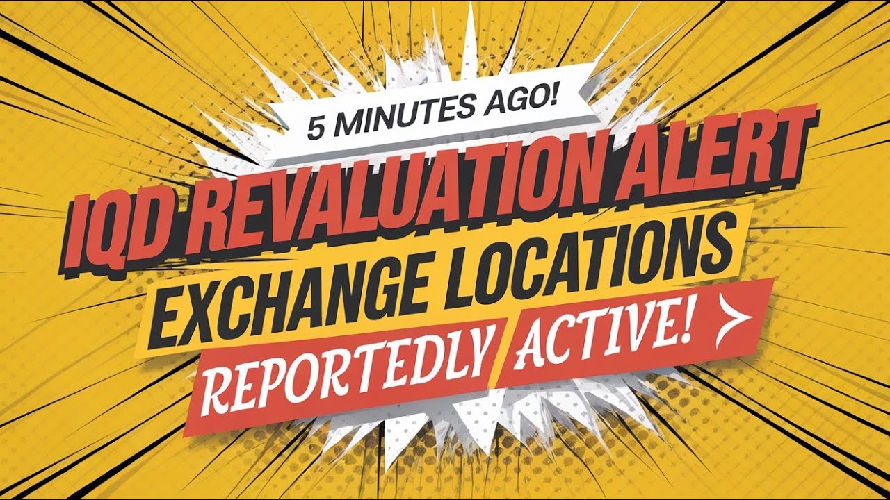 5 Minutes Ago! IQD Revaluation Alert – Exchange Locations Reportedly ...