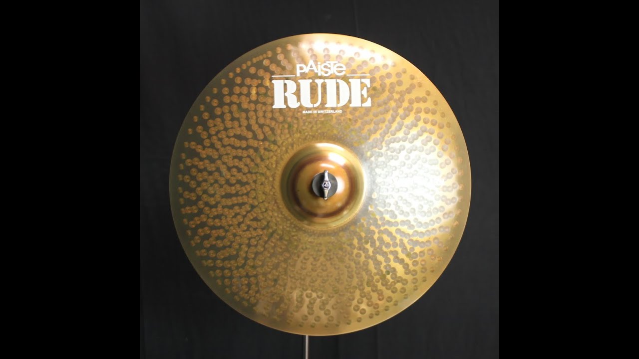 Paiste 18" Rude Thin Crash - 1519g - YouTube