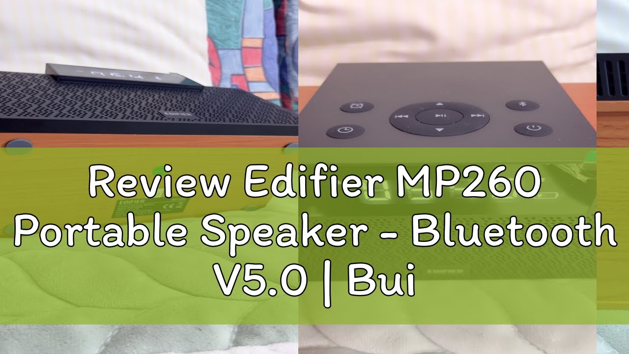 Review Edifier MP260 Portable Speaker - Bluetooth V5.0 | Built-in Clock ...