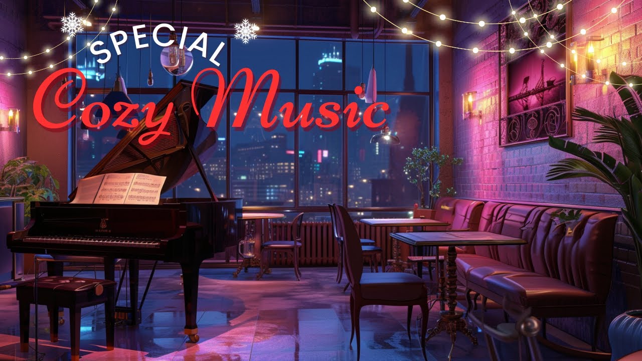 cozy music rain fall jazz piano relaxing - YouTube