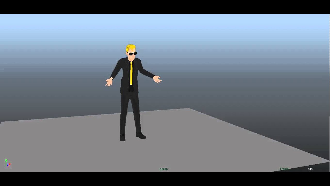 Gesture animation for game character( Meteor mess 3d (maniac mansion ...