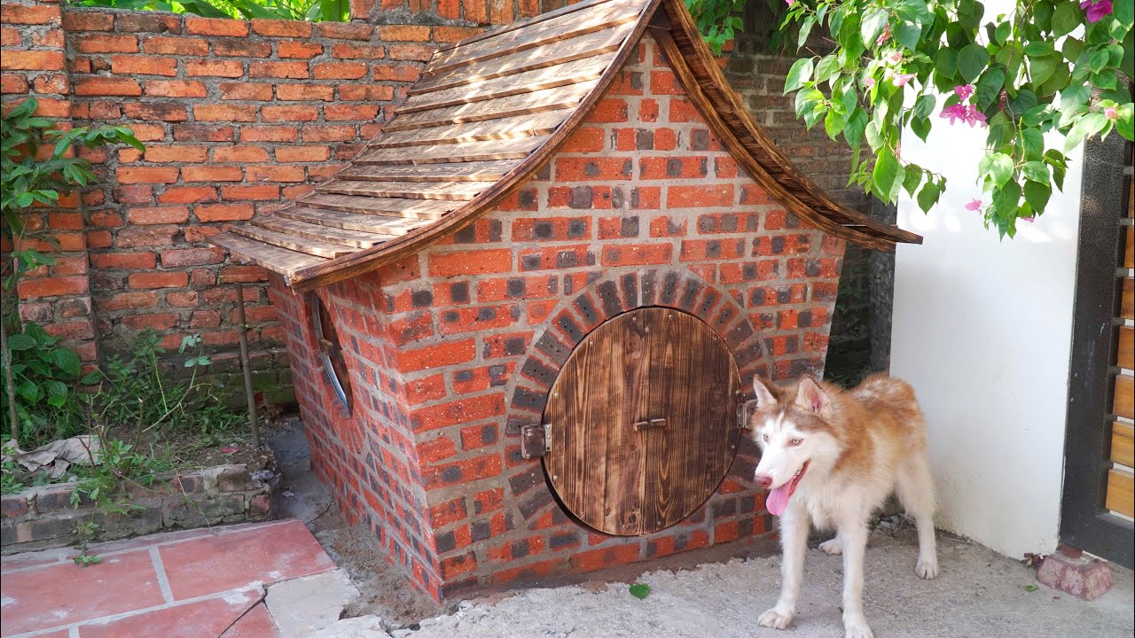 The craftsman built a special house for the dog - YouTube