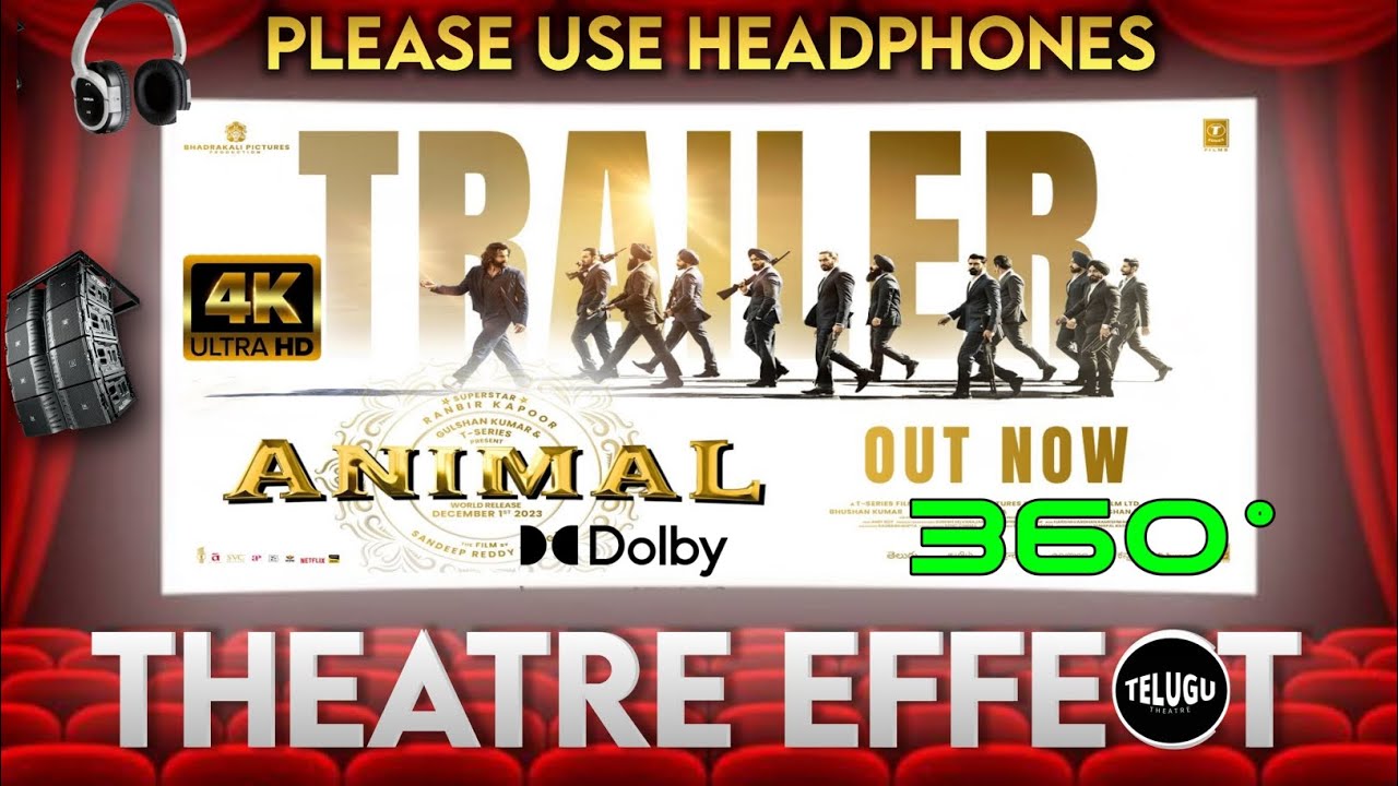 DOLBY ATMOS||ANIMAL||MOVIE TRAILER |Theatre Experience 🥀💥 - YouTube