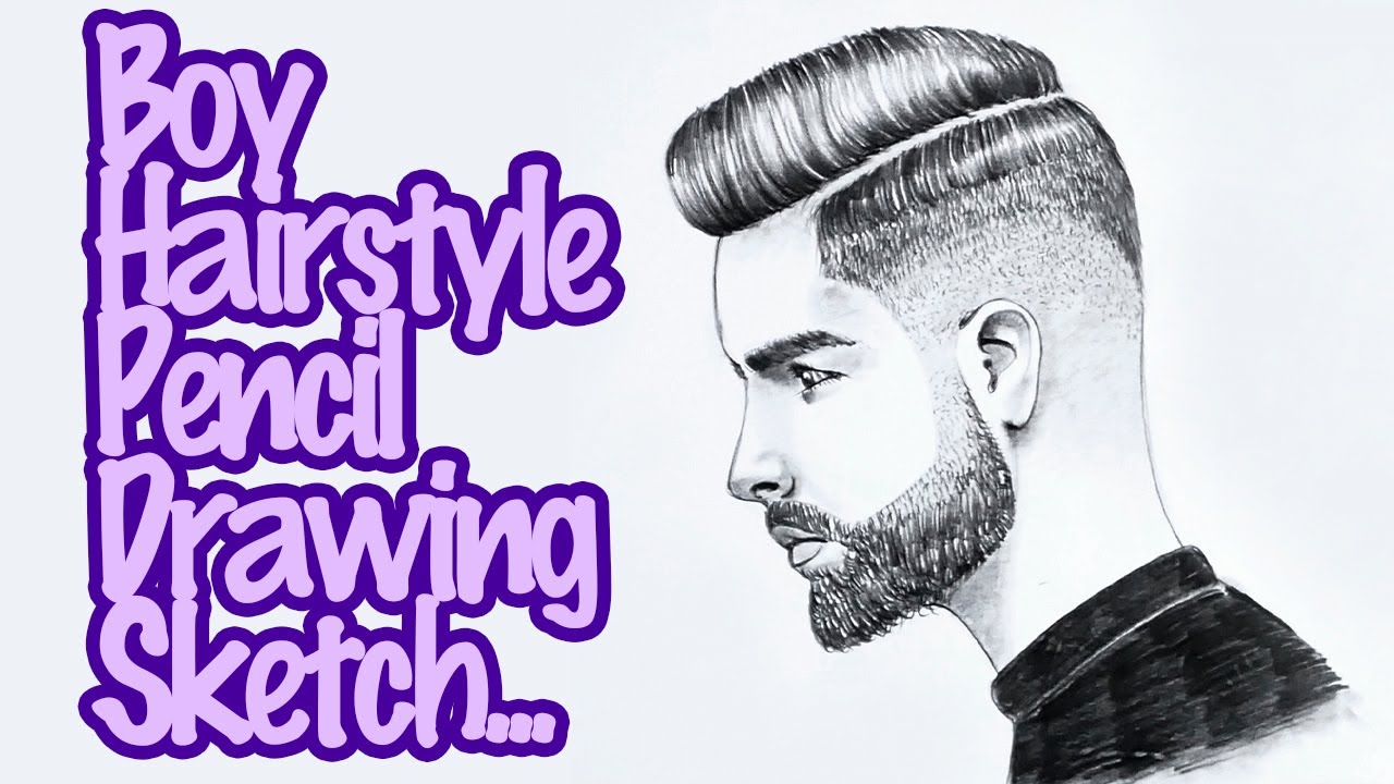 How to Draw a Boy Profile Hairstyle - How to Draw Hair for Beginners ...