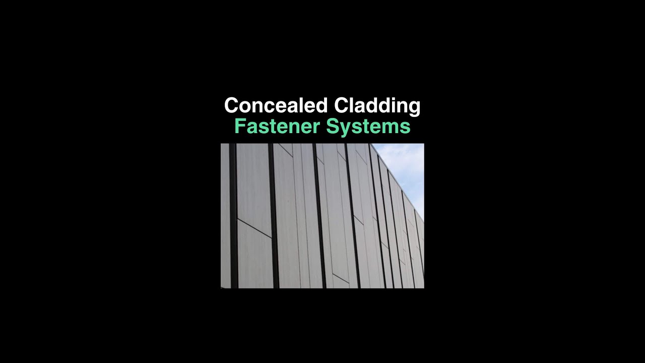 Concealed Cladding Fastener Systems #ConcealedFastenerSystems # ...