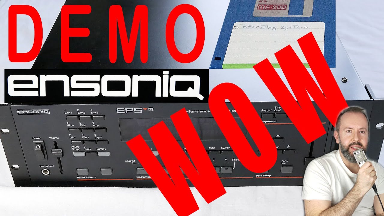 DEMO officielle ENSONIQ EPS-M. Disquettes. - YouTube