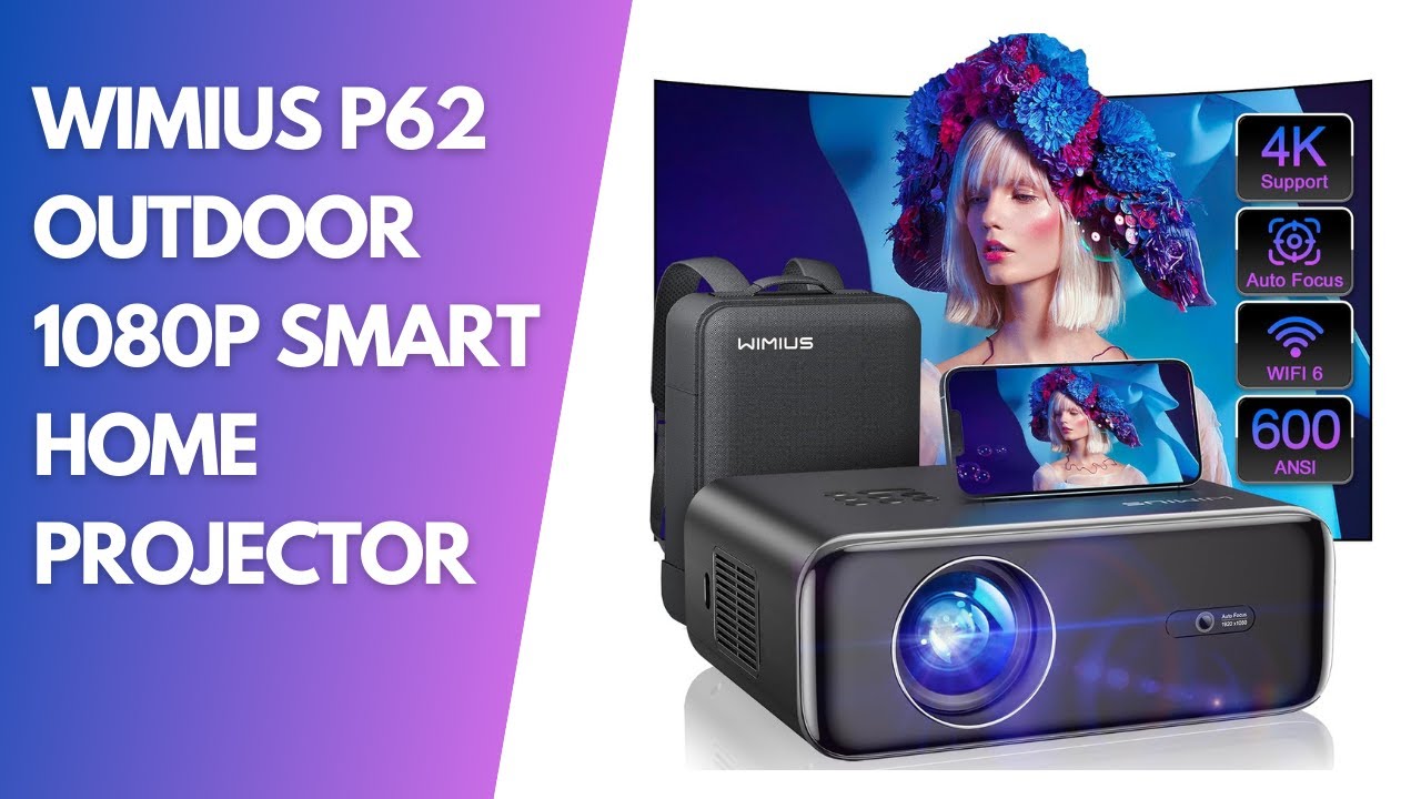 WiMiUS P62 Outdoor 1080p Smart Home Projector Review: Crystal Clear and ...