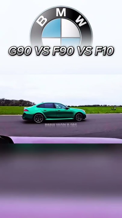 BMW M5 Show Down F10 vs F90 vs G90 Drag race - YouTube