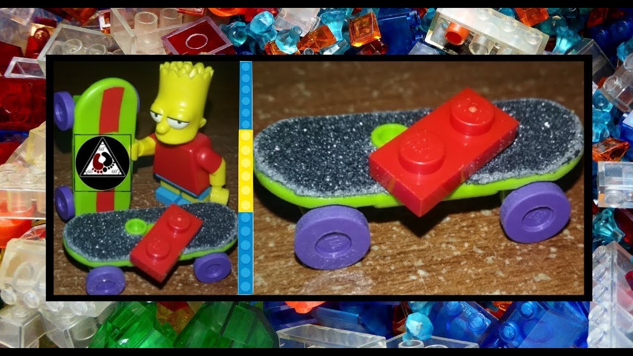LEGO MINI FINGERBOARD BART SIMPSON SET PIECE - YouTube