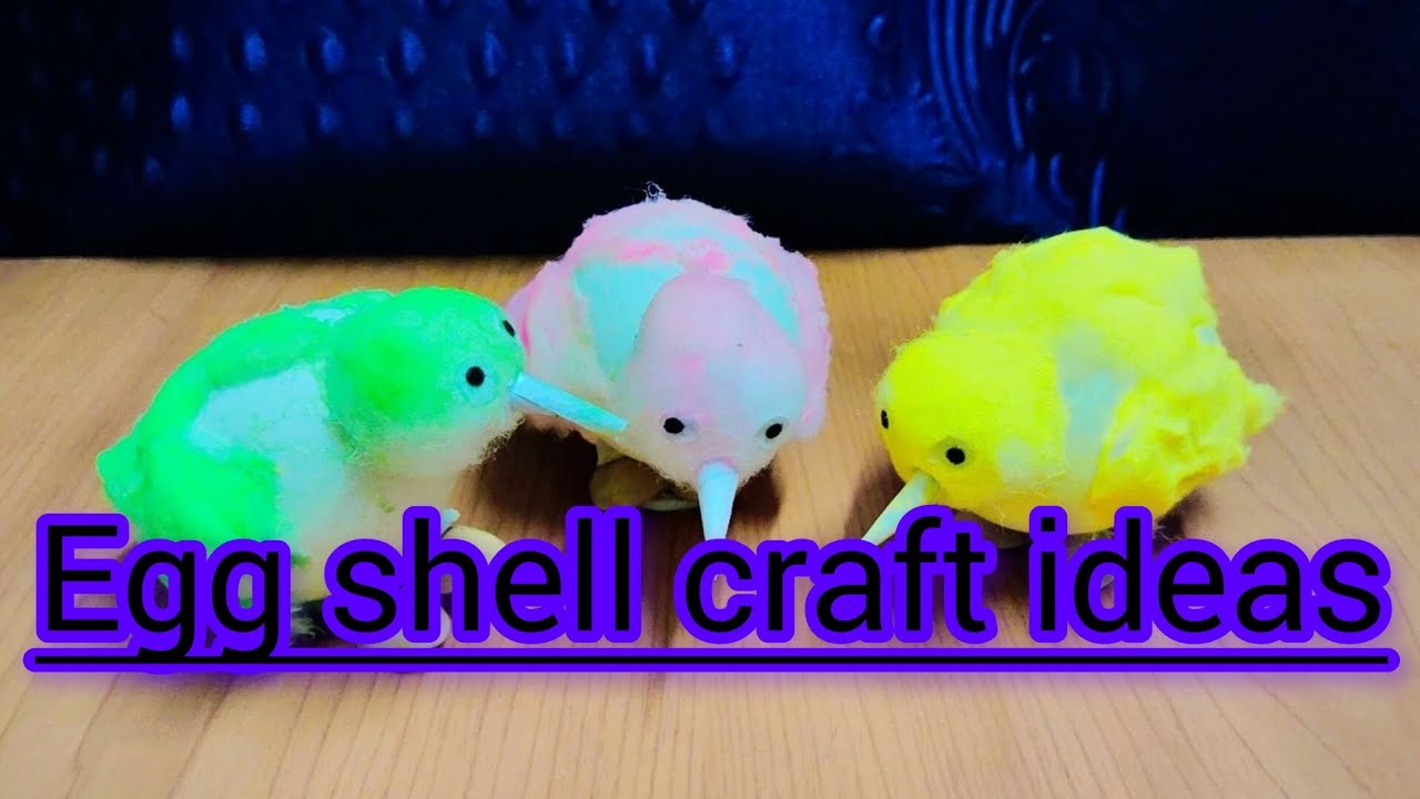 Egg shell craft ideas||chicks 🐤🐤 out of egg shell craft ||DIY craft ...