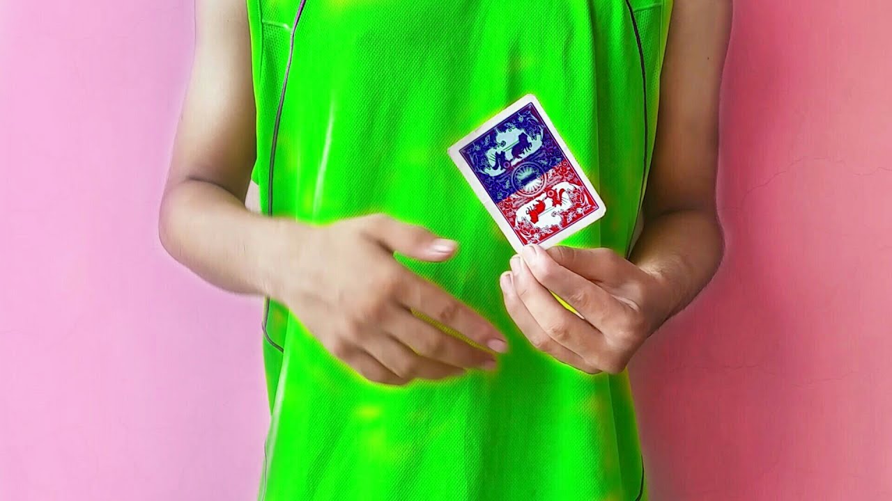 Color changing card magic tricks with kinemaster - YouTube