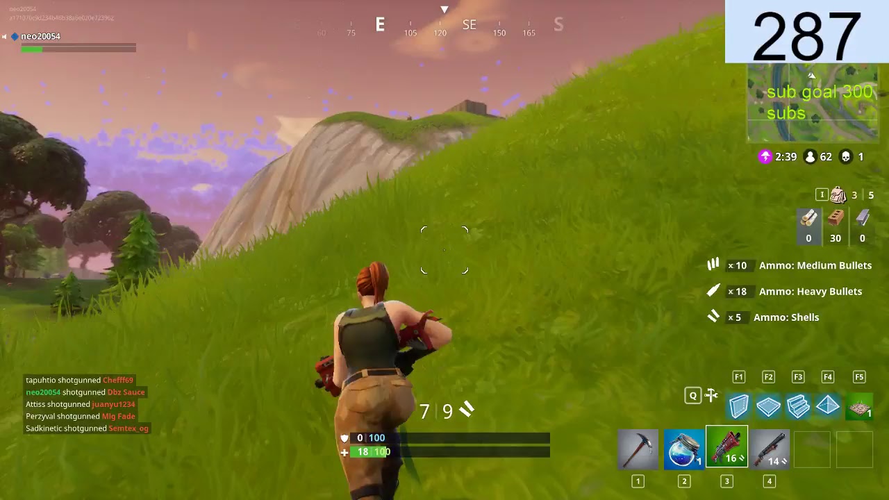 fortnight game play/on pc - YouTube