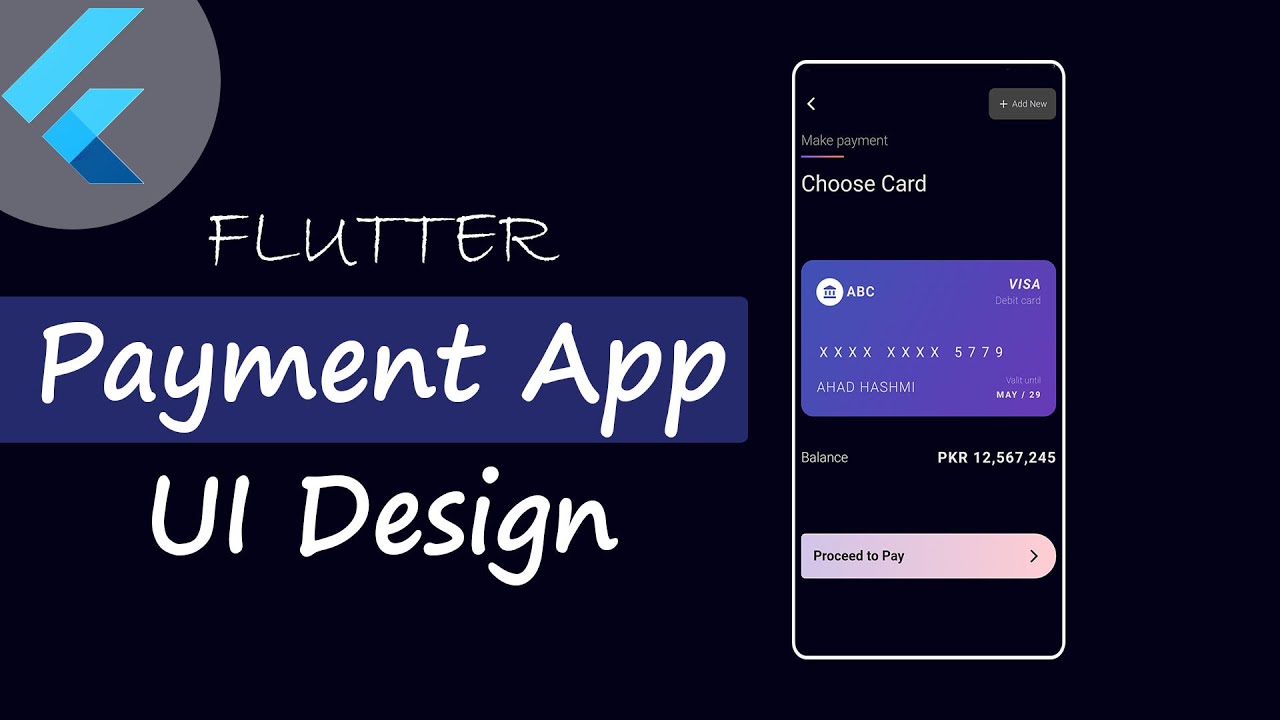 Payment App UI Design with Flutter | Flutter Payment App UI | Flutter Speed Code | Learn Flutter ...