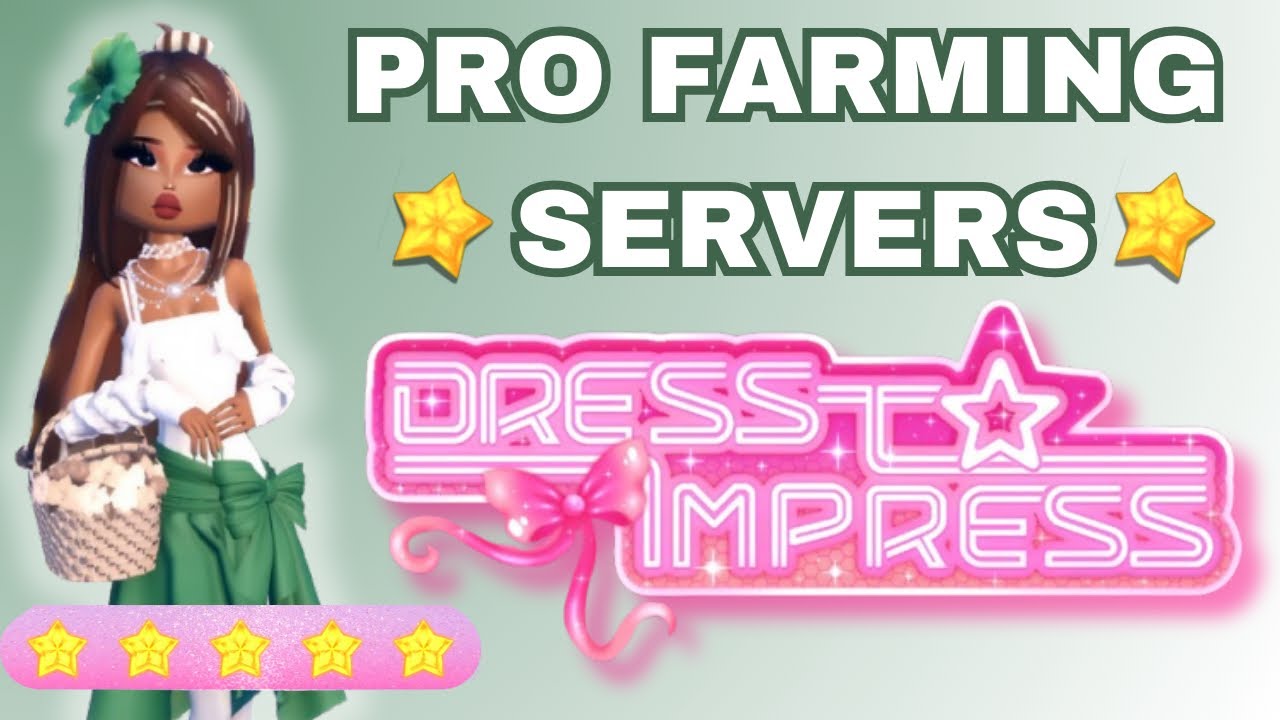 PLAYING IN *PRO FARMING SERVERS* IN ROBLOX DRESS TO IMPRESS! # ...