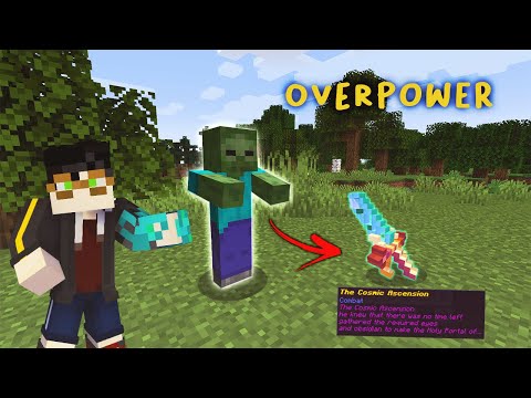 MINECRAFT But ZOMBIE DROP VERY OVERPOWERED ITEMS, AUTO END!!
