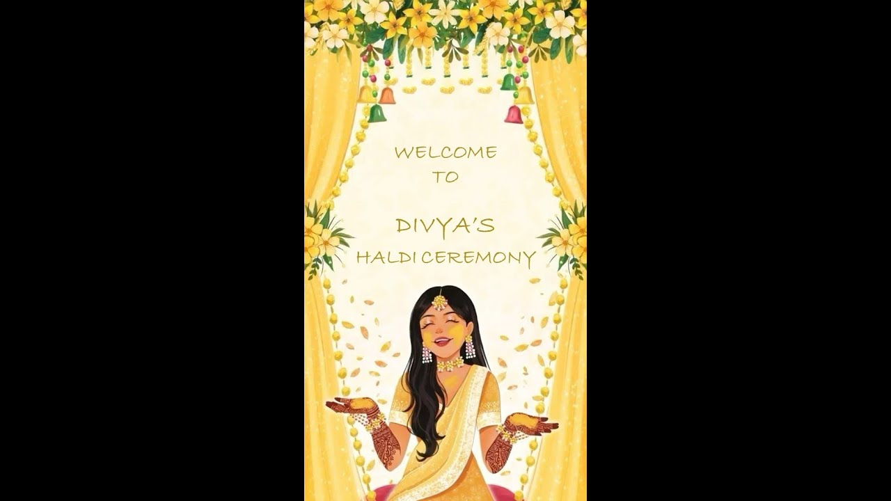 Welcome To DIVYA'S Haldi Ceremony - YouTube