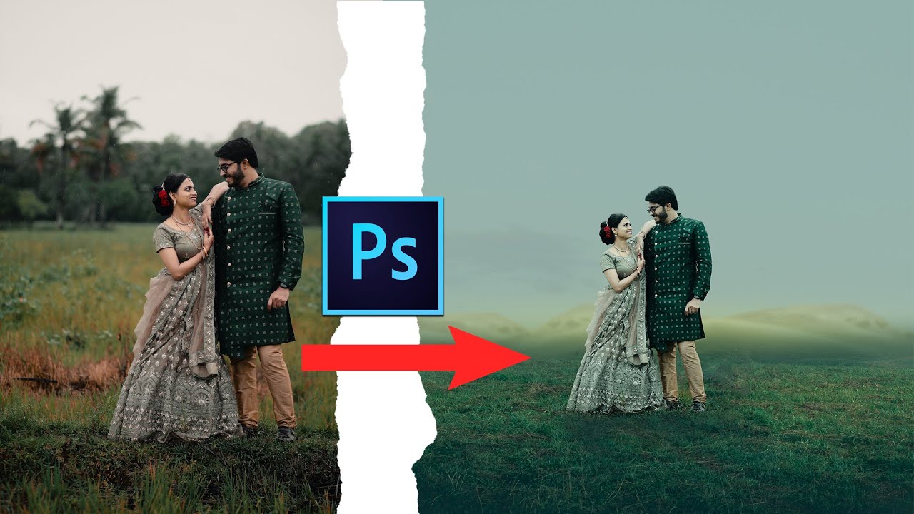 New Concept Photoshop Tutorial How to Edit Pre Wedding Couple Photo ...