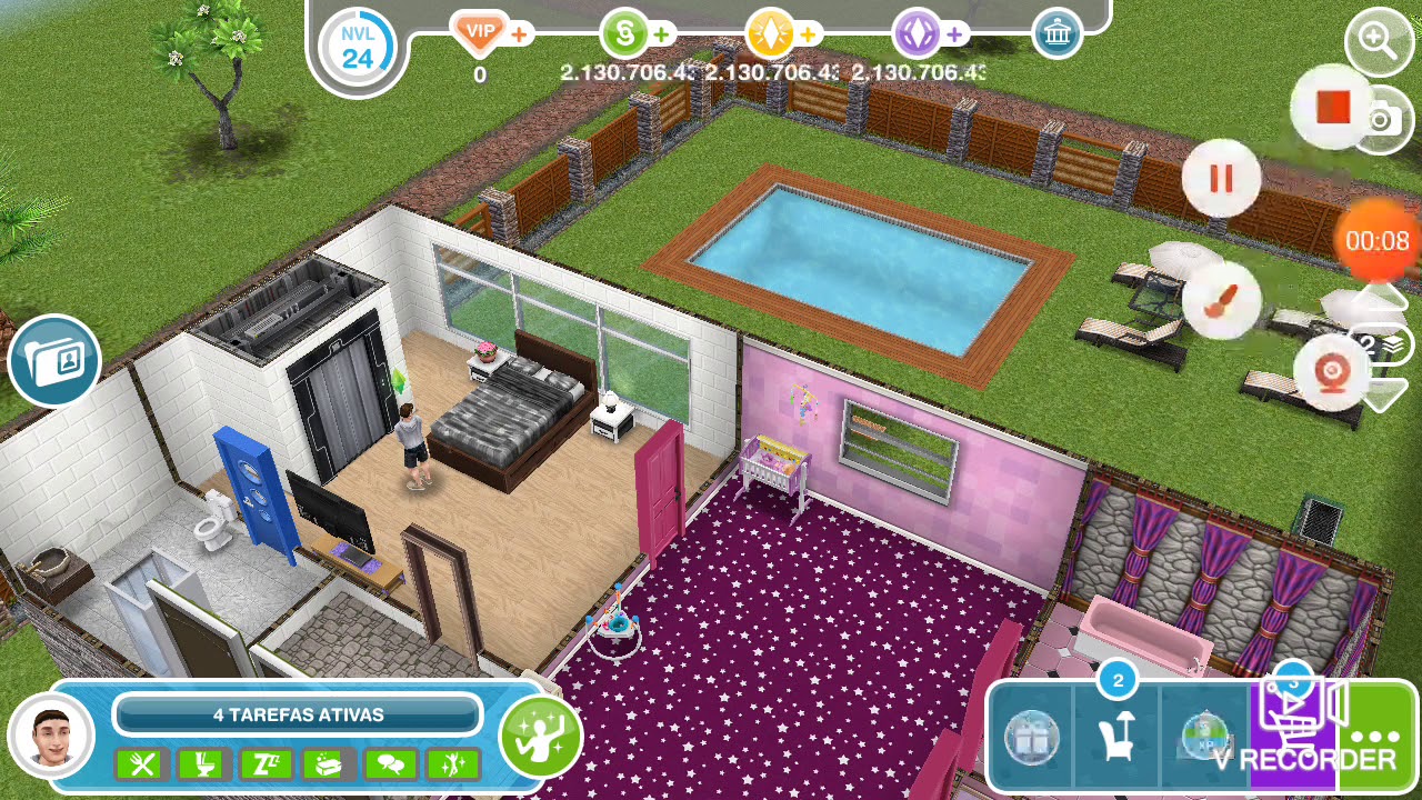 Jogando The sims freeplay mod - YouTube