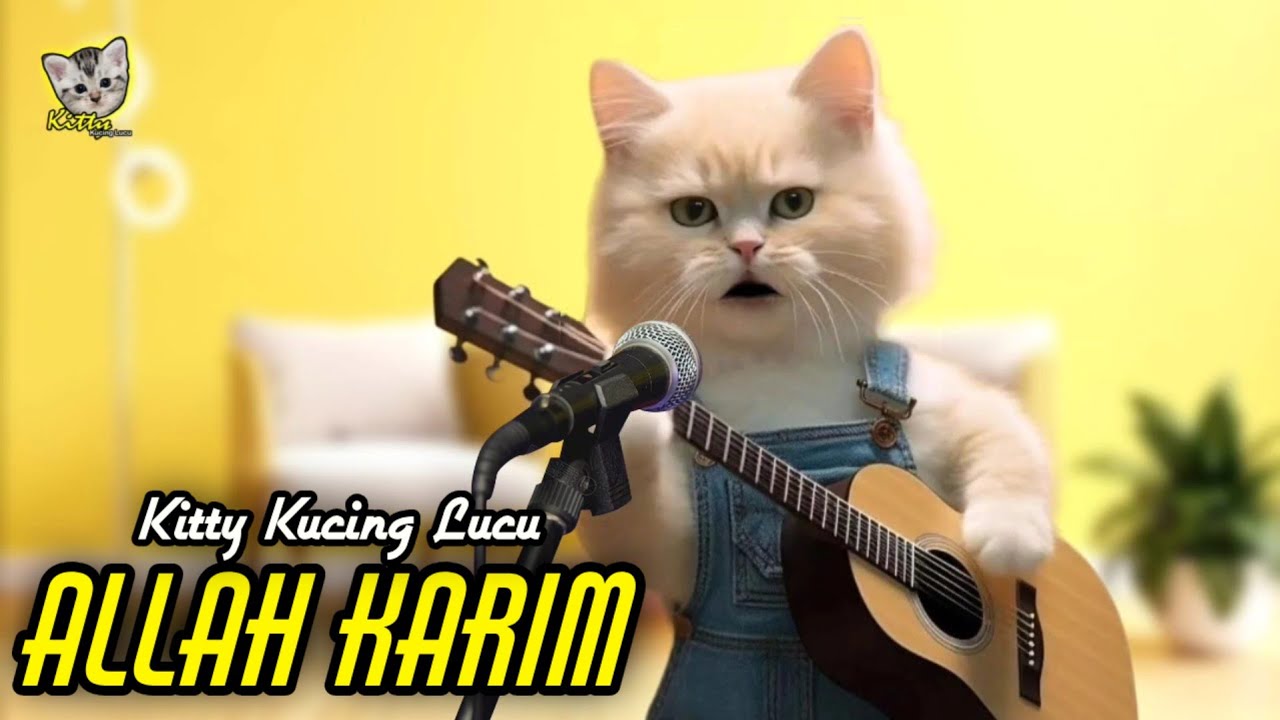 KUCING LUCU SHOLAWATAN ALLAH KARIM || Kitty Kucing Lucu - YouTube