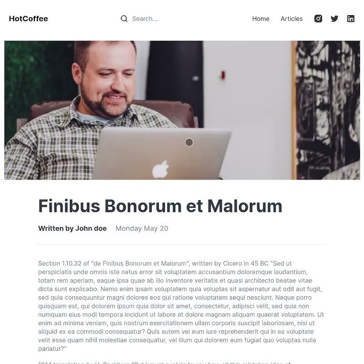Blog Website In Bootstrap Blog Page And Standalone Page Using Html Css And Javascript Shorts