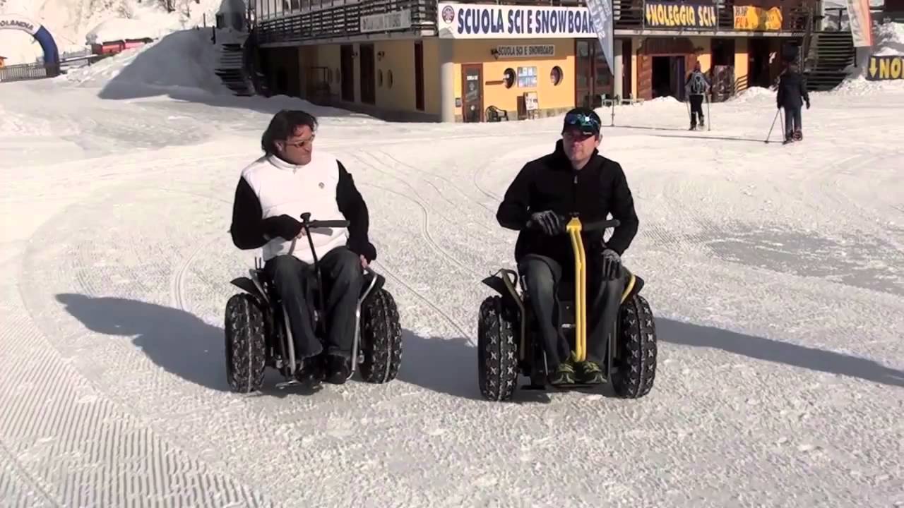 Paolo Badano Genny mobility - snow segway wheelchair - YouTube