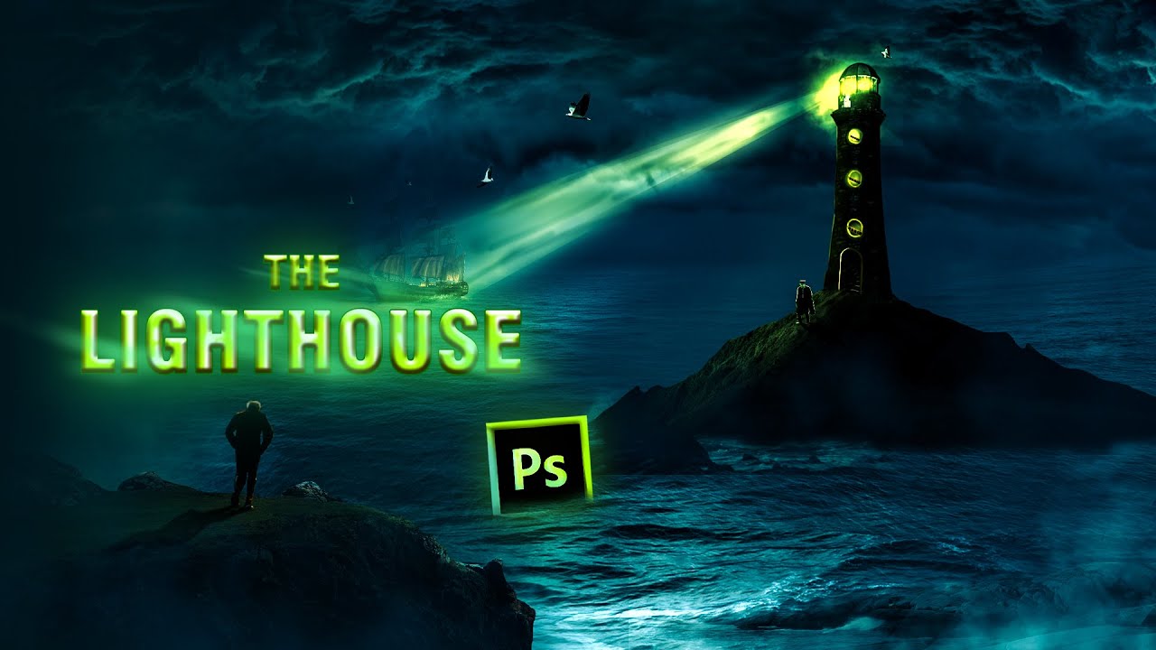the lighthouse | photoshop editing | manipulation speed art | Hgraphic ...
