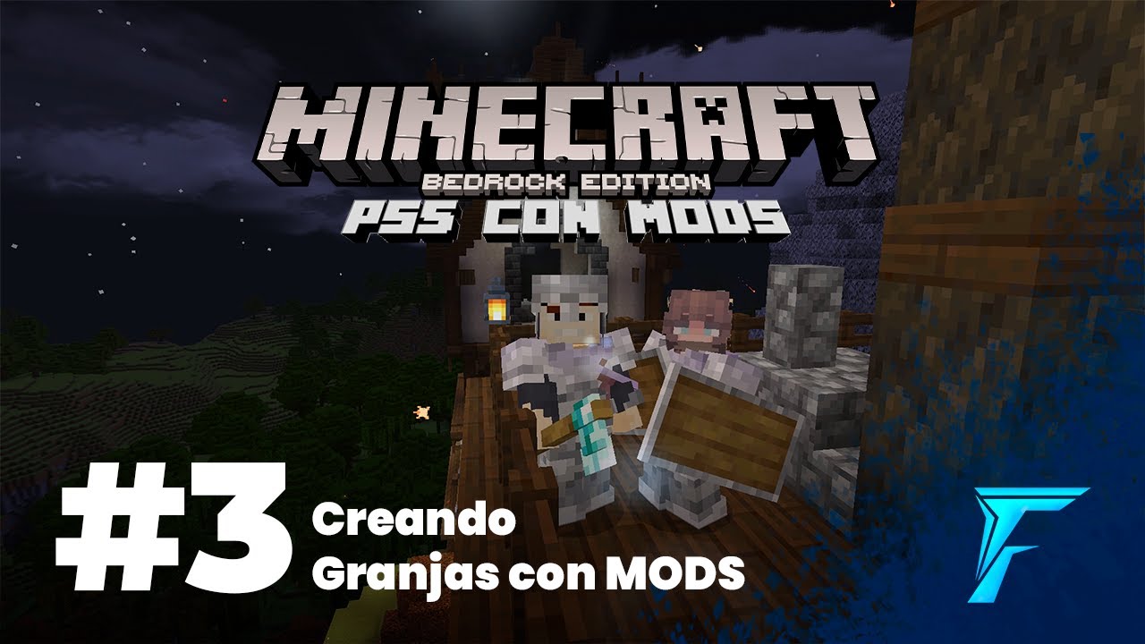MInecraft Bedrock PS5 con Mods - 3 - Creando Granjas con Mods - YouTube