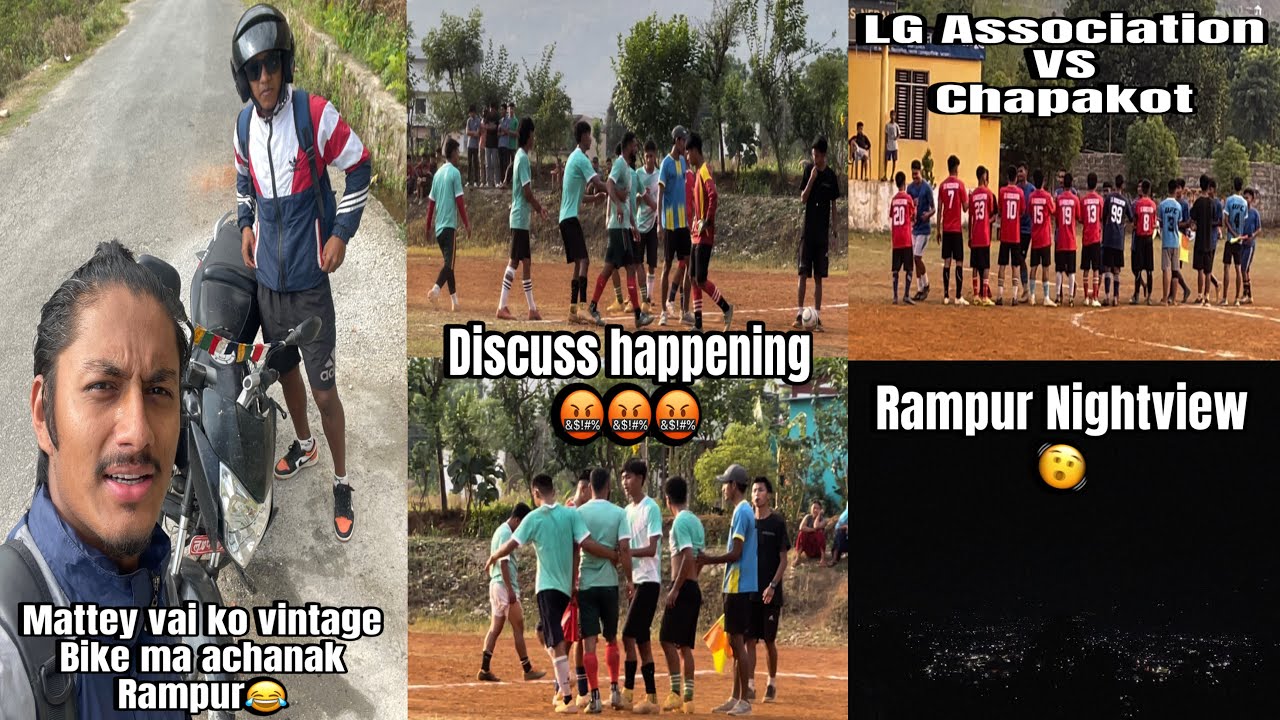 Vintage Bike ma Rampur U-23 Game khelna achanak😅Game ma halka discuss ...
