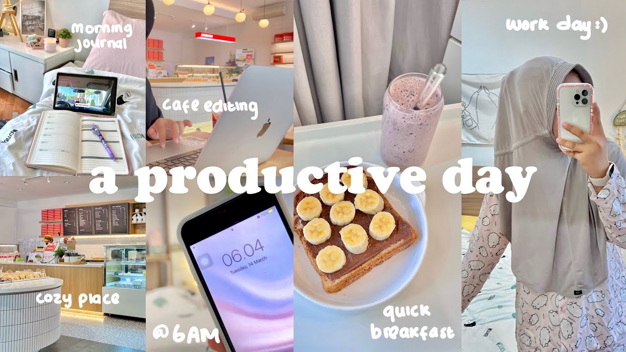 6AM productive day in my life🌷bakery stop,morning journal,favorite item ...