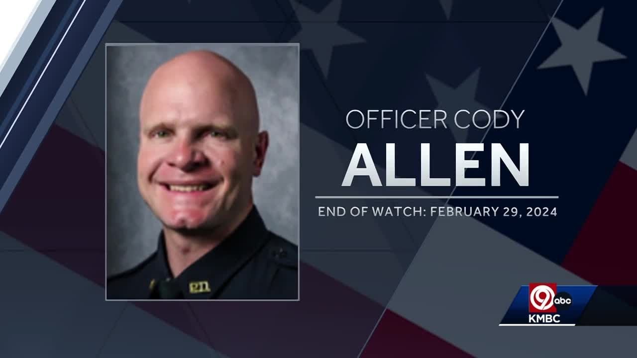 Funeral, procession for fallen Independence Police Officer Cody Allen ...