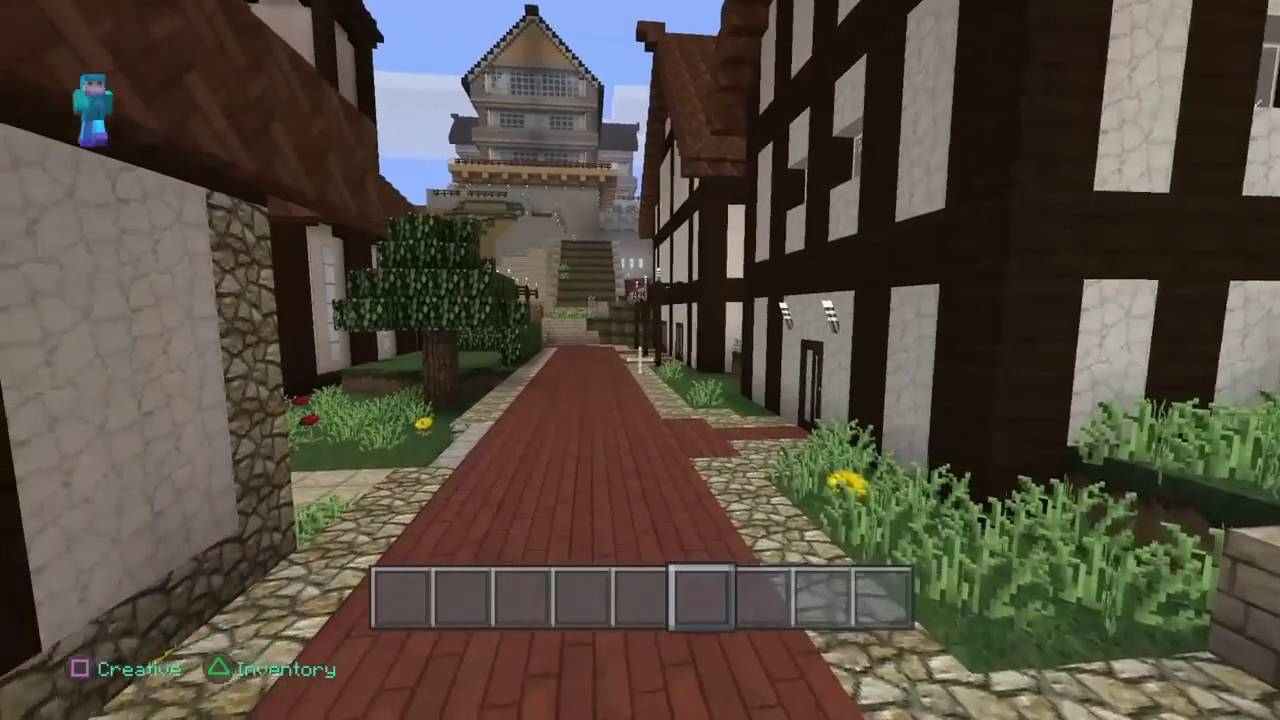 Minecraft - Tudor Town Part 1 - YouTube