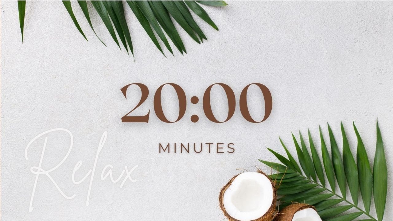 20 Minute Relaxing Music with Timer | Calm Break, Meditation, Study ...