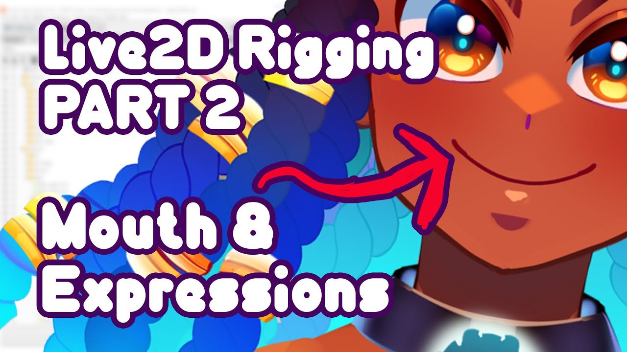 【Live2D】DaPurpleSharpie Live2D Model Rigging! #02 Mouth & Expressions ...