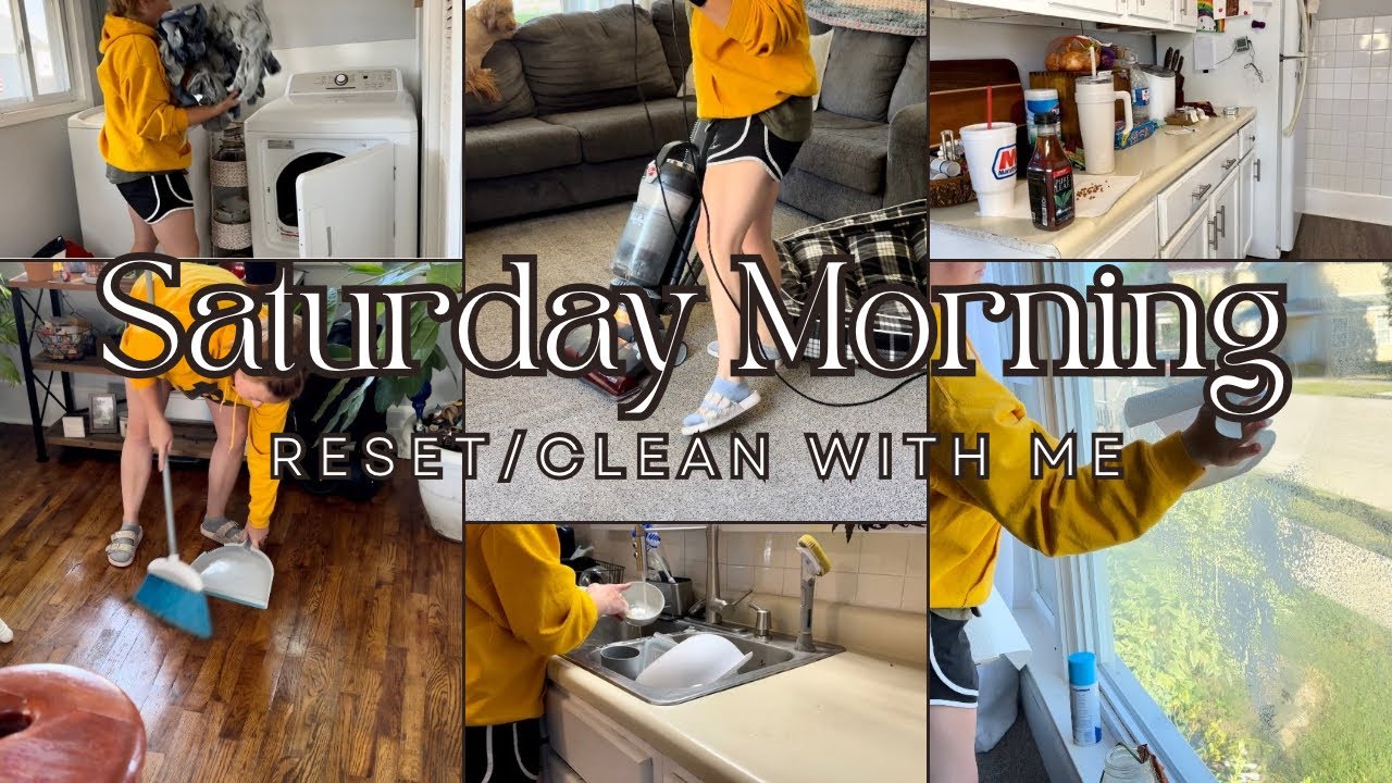 Saturday Morning Clean with Me: Quick & Easy Weekend Reset - YouTube