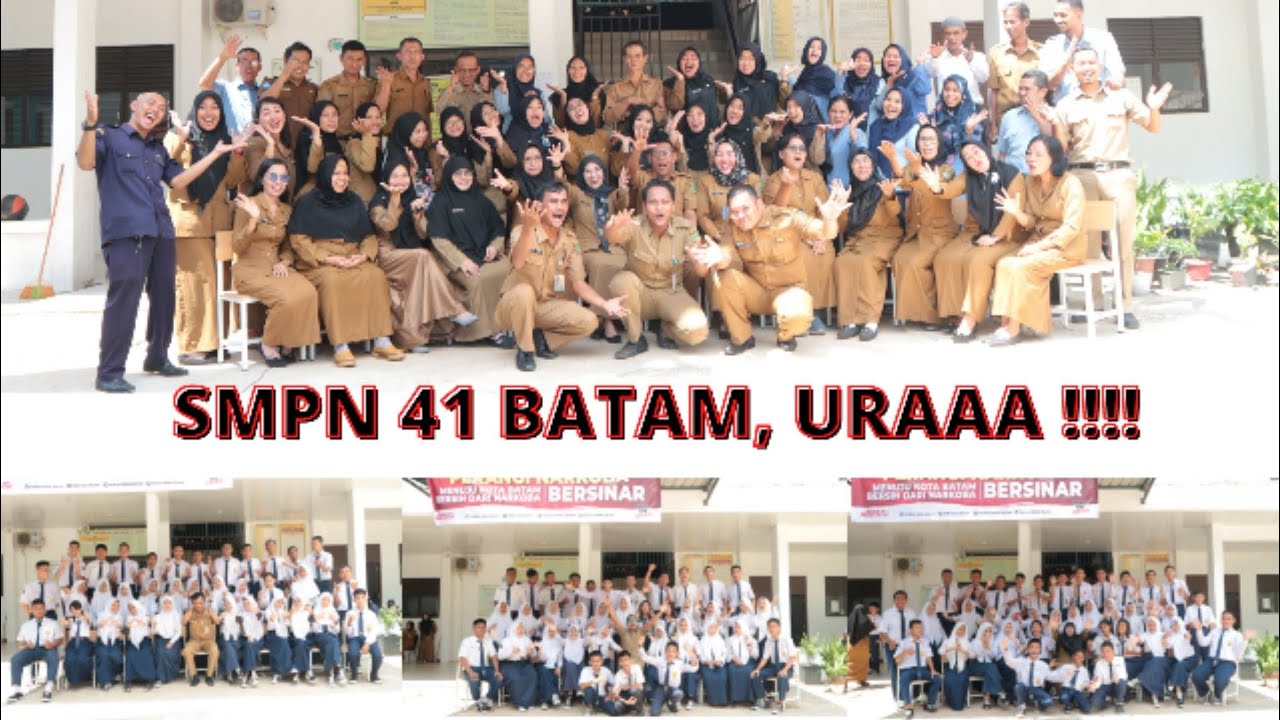 SERUNYA SESI FOTO SISWA KELAS 9 DAN GURU II SMPN 41 BATAM - YouTube