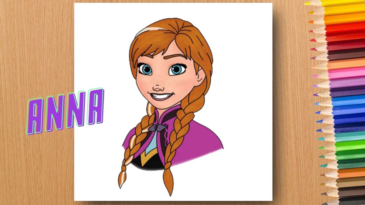 How to draw Queen Anna | Frozen 2 Anna Drawing | FROZEN 2 DRAWING - YouTube