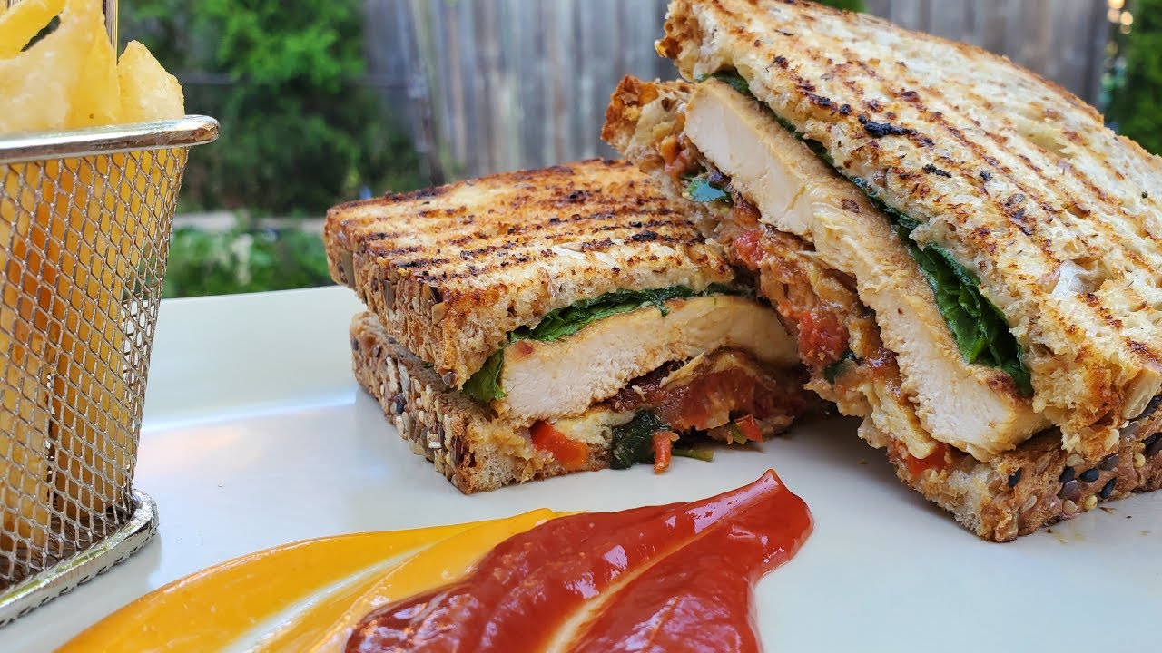 Grilled Panini Chicken Sandwich Youtube