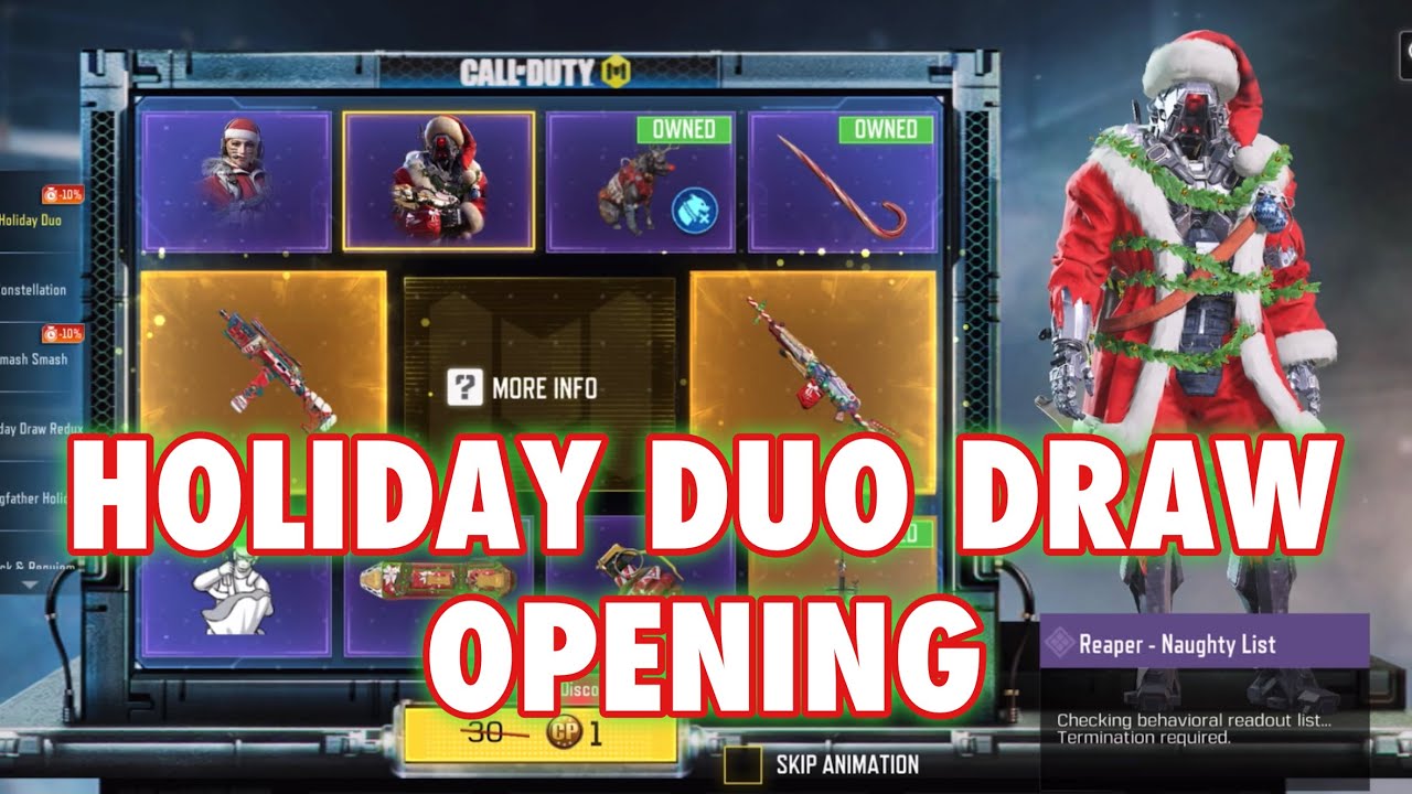 Holiday Duo Draw Opening - COD Mobile - YouTube