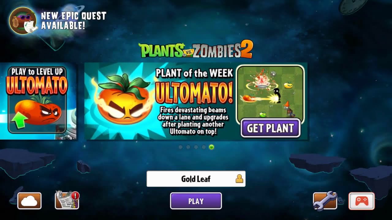 Plants vs. Zombies 2 - Epic Quest: Ultomato - YouTube