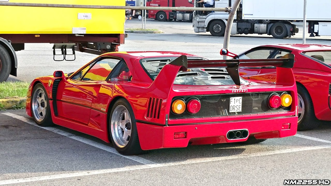Ferrari F40 with Catless Exhaust LOUD Revs & Backfire Sound! - YouTube