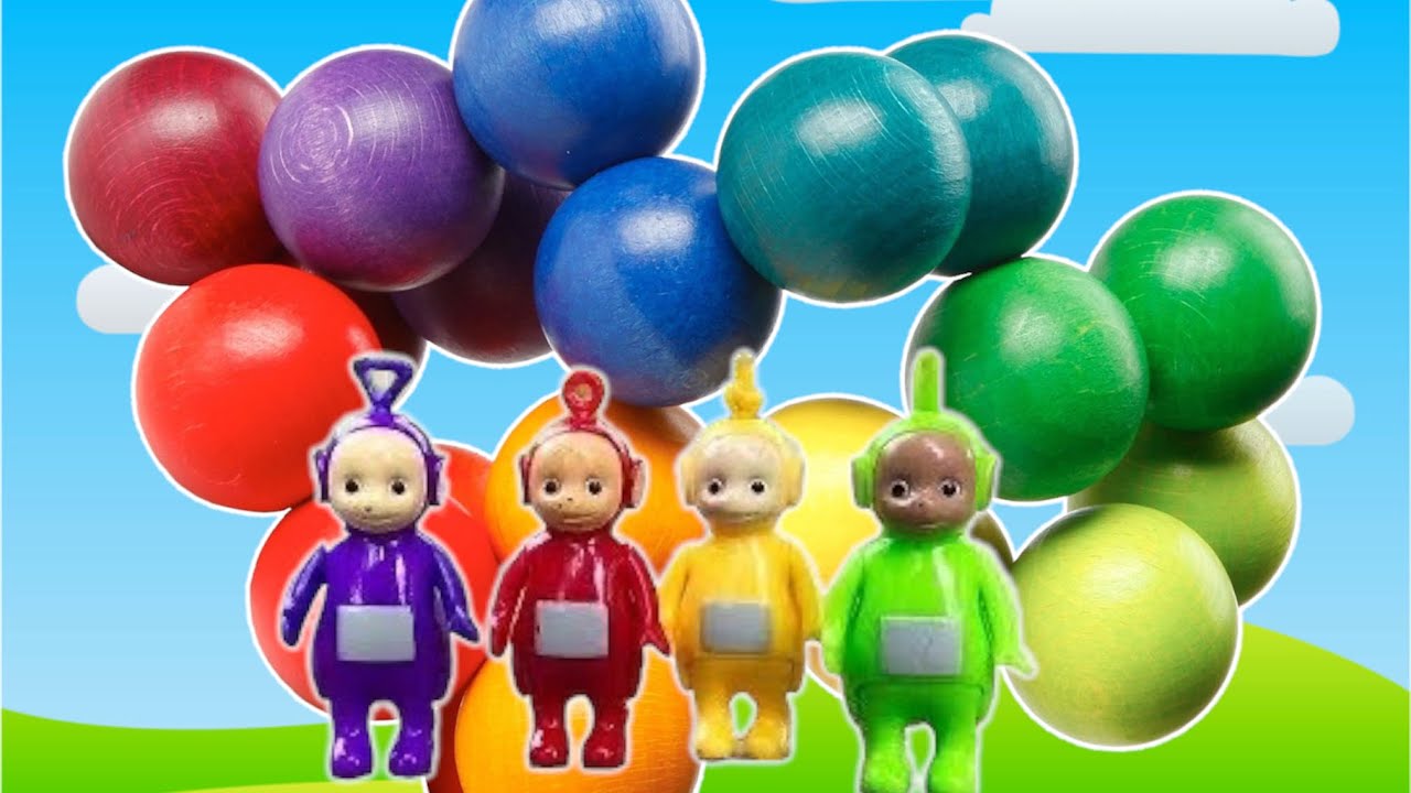 Rainbow Art Balls Teletubbies Toys! - YouTube