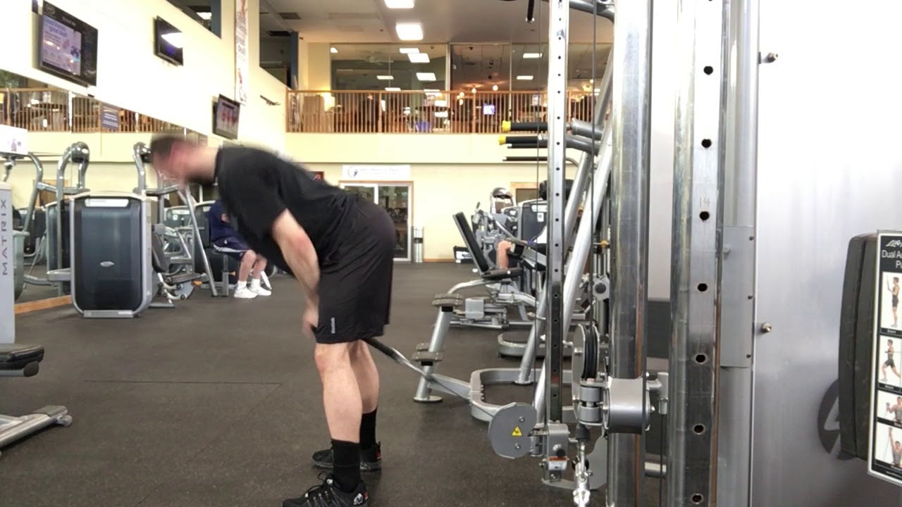 RDL with Cable Pull Through - YouTube