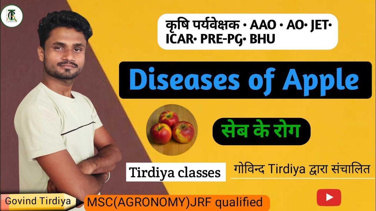 Diseases of Apple ; Cause, Symptoms and management/सेब के रोग/Tirdiya ...