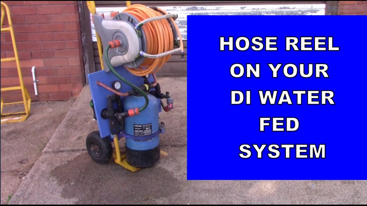WINDOW CLEANING ATTACH HOSE REEL ON YOUR DI WATER FED SYSTEM FOR WFP ...