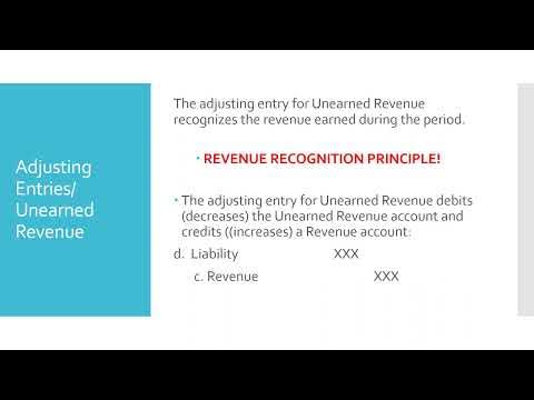 Module 2 Ch 3 Video 5 Adjusting Entries: Unearned & Accrued Revenues ...