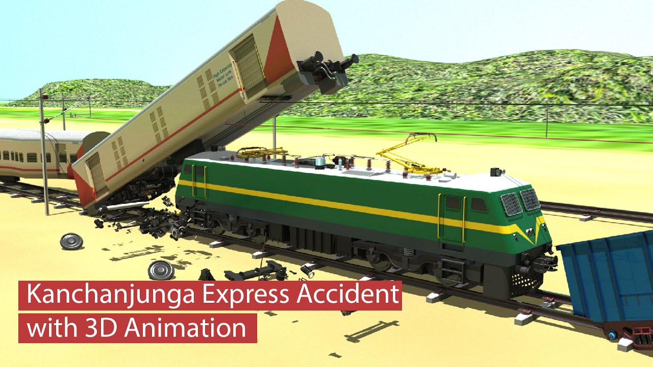 Kanchanjunga Express Train Accident in Rangapani Explained 3D Animation ...