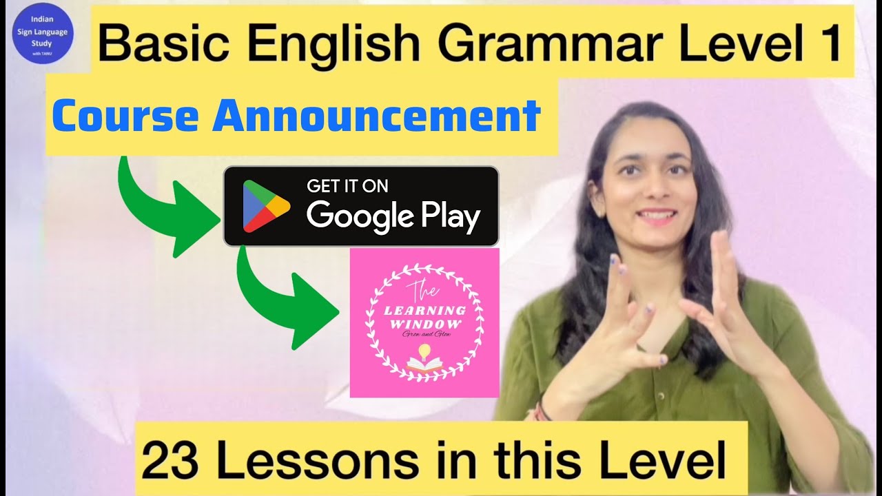 English Grammar Level 1 (23 Lessons ) - YouTube