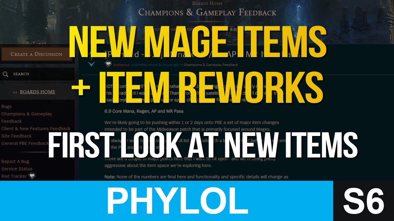 NEW MAGE ITEMS + ITEM REWORKS - FIRST LOOK AT THE CHANGES! - YouTube